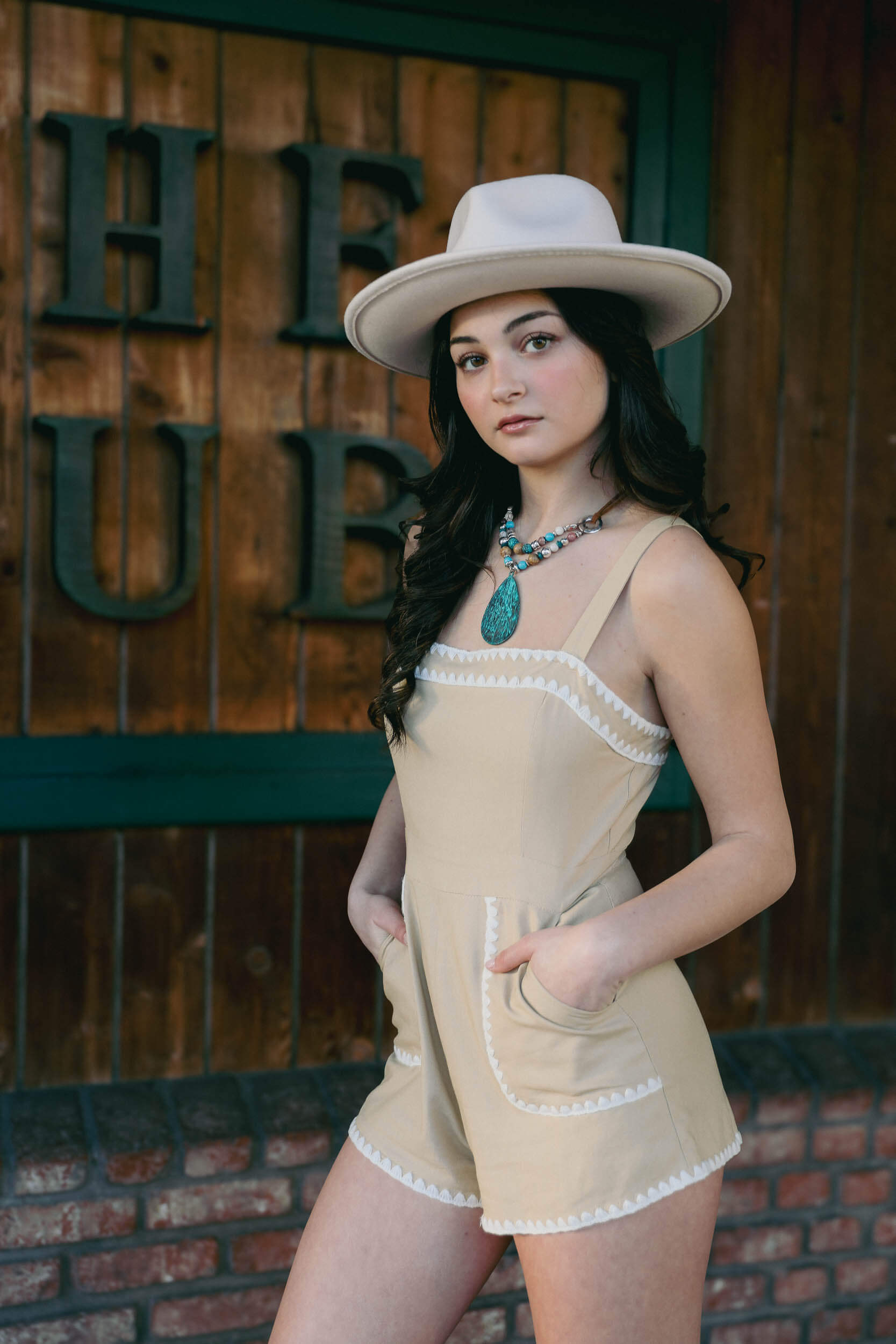 Tatum Embroidered Romper | Kariella