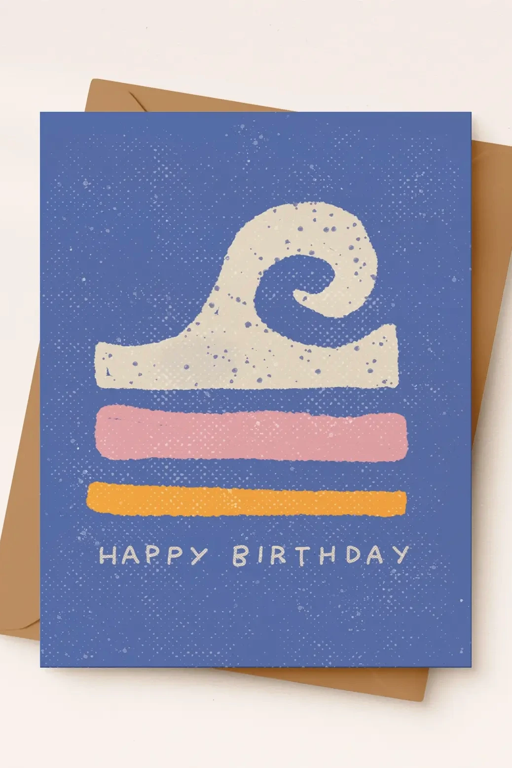 Blue Happy Birthday Wave Card | Kariella